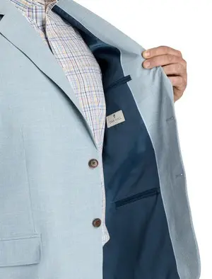 OAK HILL BY DXL Big & Tall Cross Hatch Jacket-relaxer Suit Jacket