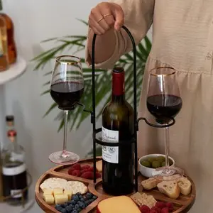 TWINE Wine And Cheese Caddy