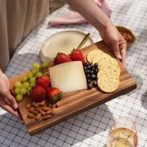 TWINE Acacia Footed Serving Board