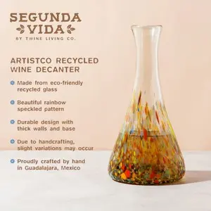 TWINE Segunda Vida Artistico Recycled Wine Decanter