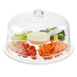 TWINE Multi-functional Acrylic Server With Bundt Cake Mold - Clear