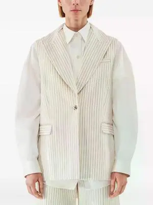 Adam Lippes Callan Pinstripe Gilet