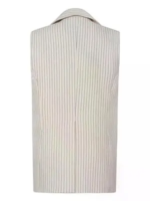 Adam Lippes Callan Pinstripe Gilet