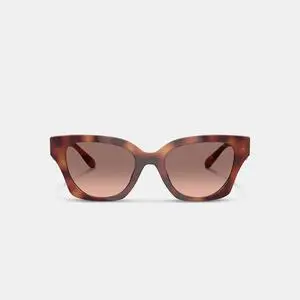 COACH Quilted Square Sunglasses - Tortoise Brown