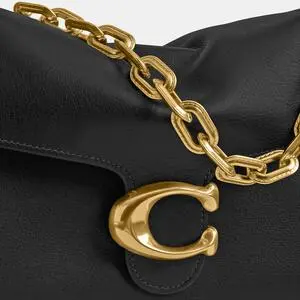 COACH Chain Tabby Shoulder Bag - Brass/black