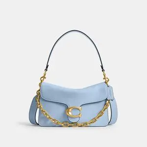COACH Chain Tabby Shoulder Bag - Brass/bluebell