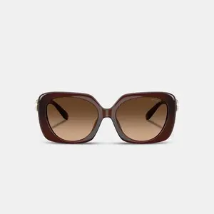 COACH Oversized Square Sunglasses - Brown