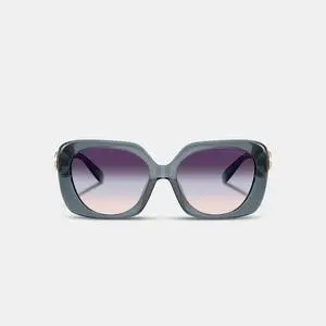 COACH® Oversized Square Sunglasses - Milky Blue
