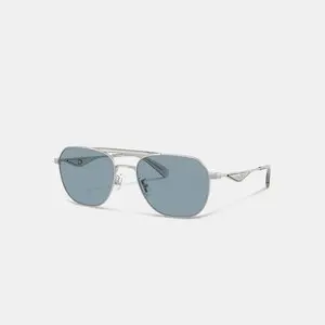 COACH C Hardware Metal Navigator Sunglasses - Blue