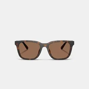 COACH C Hardware Square Sunglasses - Dark Tortoise