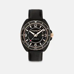 COACH® Charter Automatic Watch, 44mm - Black