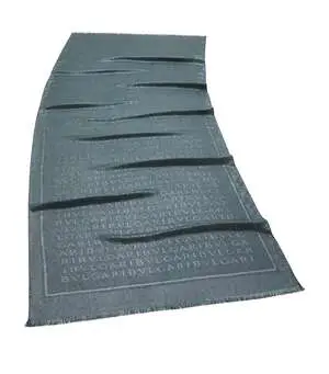 BVLGARI Silk-wool Logo Scarf - Green