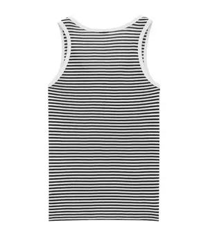 Saint Laurent Striped Cassandre Tank Top