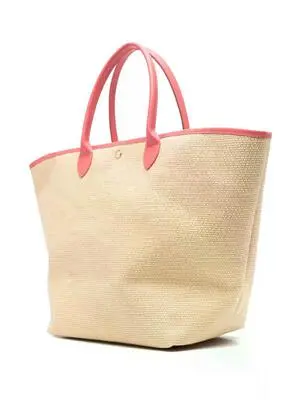 Longchamp Large Le Pliage Basket Bag - Neutrals