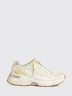 GOLDEN GOOSE Lightstar Bicolour Leather And Mesh Low-top Trainers - White