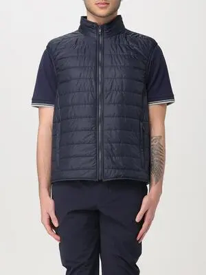 FAY Quilted Vest - Blue