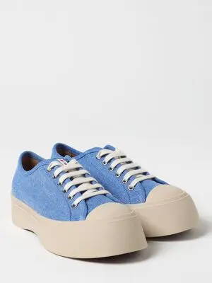 Marni Lace-up Sneakers - Sky Blue