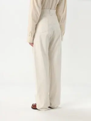 LEMAIRE Wide Leg Trousers - White