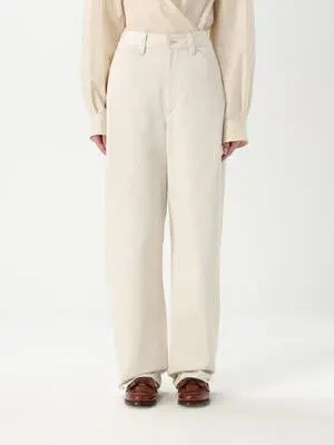 LEMAIRE Wide Leg Trousers - White
