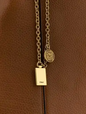 Chloé Spin Large Tote Bag - Burnt