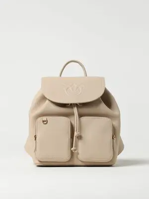 Pinko Silver Tone Backpacks
