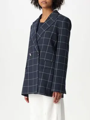 Liu Jo Double Breasted Jacket - Blue
