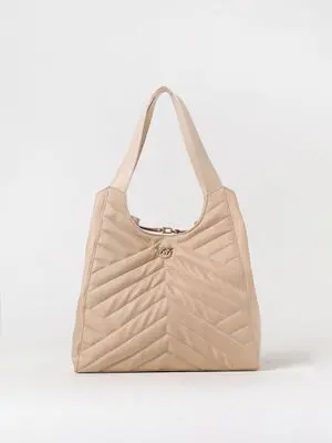 Pinko Quilted Tote Bag - Beige
