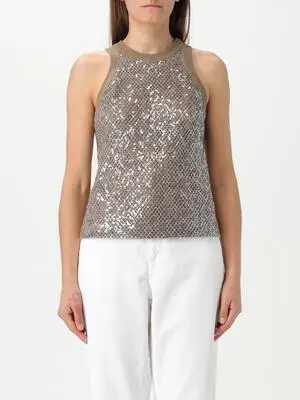 Brunello Cucinelli Embellished Tank Top - Leather