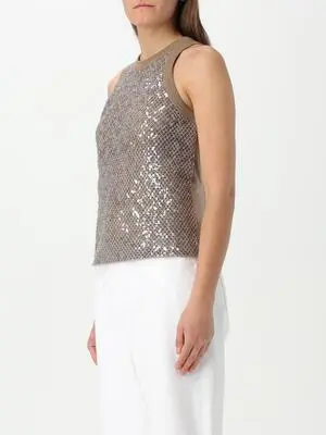 Brunello Cucinelli Embellished Tank Top - Leather
