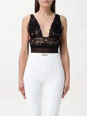Elisabetta Franchi Lace Bodysuit - Black
