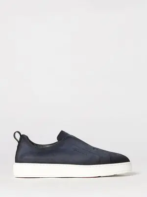 Santoni Embossed Loafers For Men
