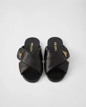 Prada Padded Nappa Leather Slides