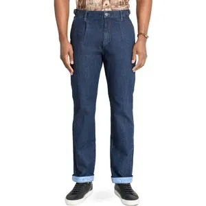 BROOKLYN BRIGADE Slim Fit Pleated Pants - Navy