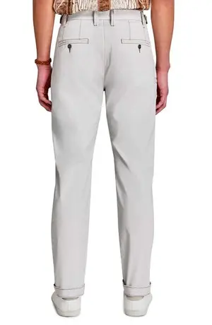 BROOKLYN BRIGADE Slim Fit Pleated Pants - Stone