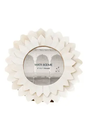 MATR BOOMIE Amalesh Bloom 3x3 Cream Picture Framecarved Bone - White