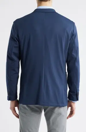 Johnston & Murphy Xc Flex® Solid Knit Sport Coat - Navy
