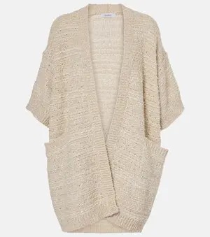 Max Mara Cotton-blend Cardigan - Beige