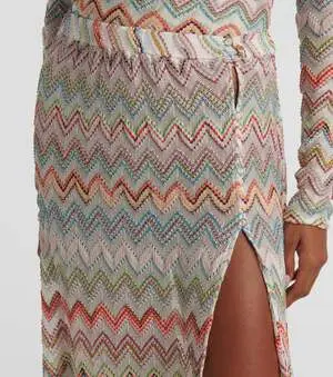 Missoni Zigzag Metallic Maxi Skirt - Multicoloured