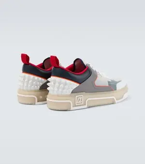 CHRISTIAN LOUBOUTIN Astroloubi Spiked Leather Sneakers - Multicoloured