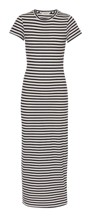 NILI LOTAN Nili Lotan Striped Cotton Jersey Maxi Dress