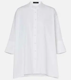 JOSEPH Congo Oversized Cotton Poplin Shirt - White
