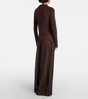 JOSEPH Ribbed-knit Polo Sweater