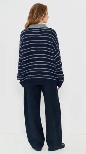 Lioness Rising Sun Jersey Pullover - Navy