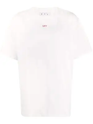 Off-White Off Stencil Arrows Print Tee Shirt - White