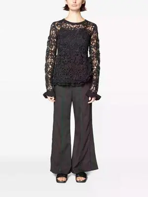 MULLER OF YOSHIOKUBO Frilled Lace Top