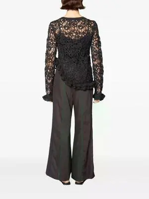 MULLER OF YOSHIOKUBO Frilled Lace Top