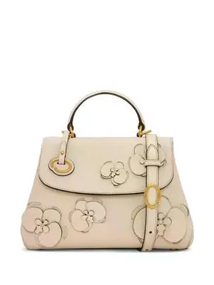 Oscar De La Renta Laser-cut Orchid Mini Poppy Tote Bag - Neutrals