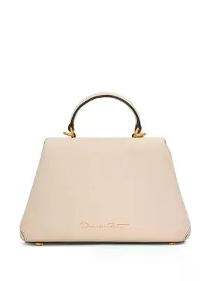 Oscar De La Renta Laser-cut Orchid Mini Poppy Tote Bag - Neutrals