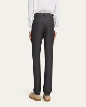 Giorgio Armani Cotton-silk Five-pocket Pants