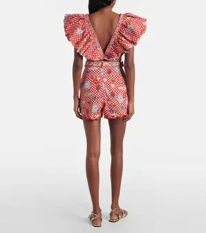 Camilla Printed Cotton Shorts